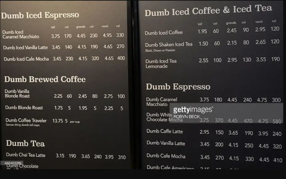 STARBUCKS MENU SINGAPORE PRICES 2025